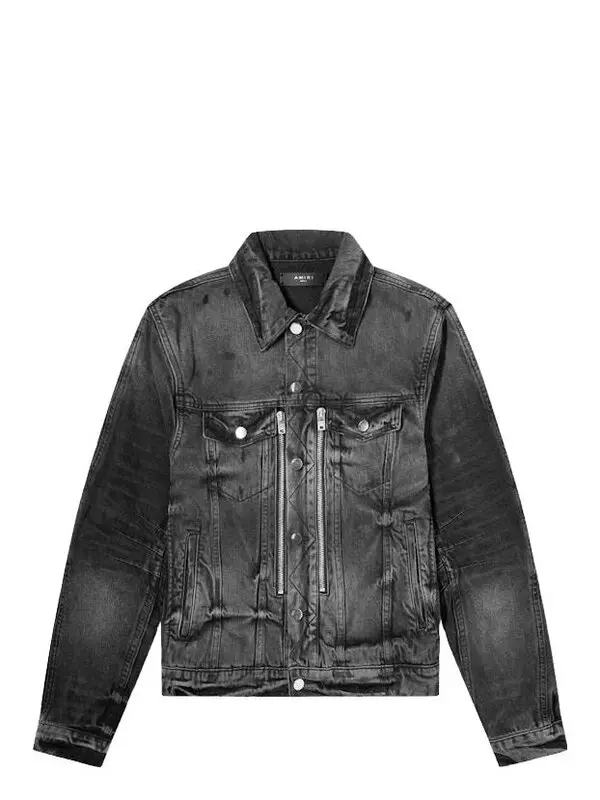 Amiri Mx2 Trucker Jacket - Antique Black