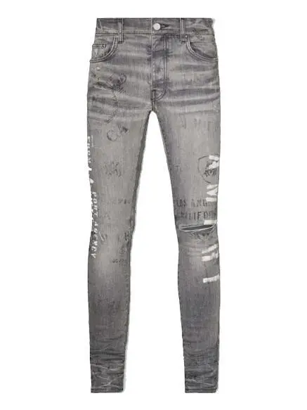 Amiri Military Stencil Jean - Grey