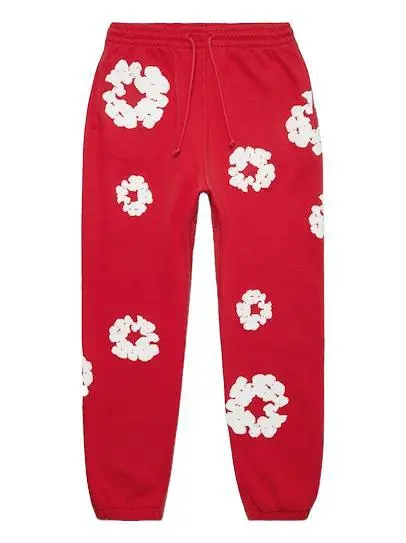 DENIM TEARS Cotton Wreath Sweatpant - Red