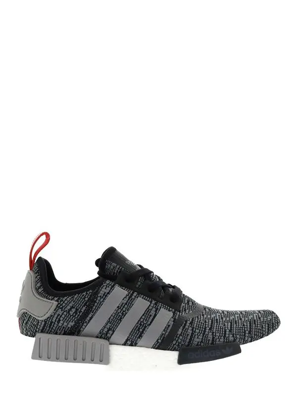 Adidas Nmd R1 Glitch Camo Sneakers - Core Black/grey/red
