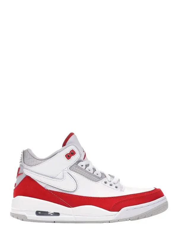 JORDAN 3 Retro Tinker Sneakers - White/university Red/neutral Grey