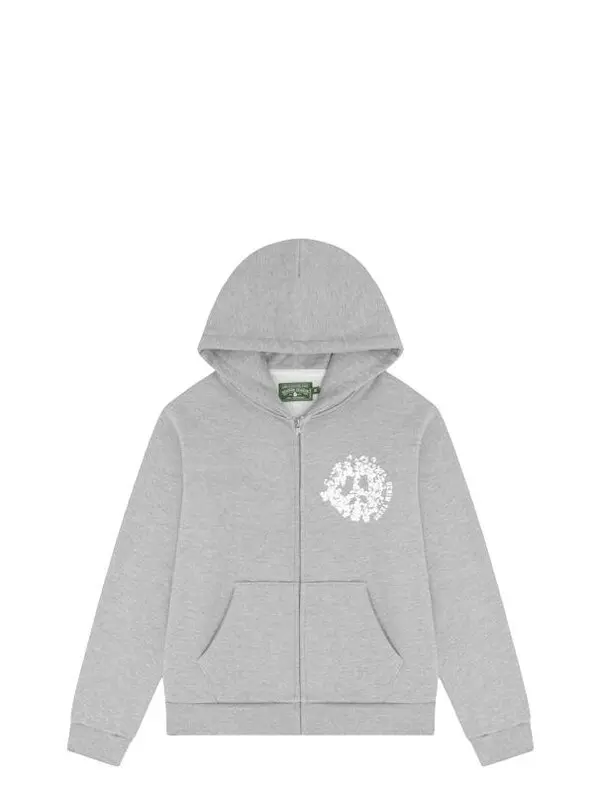 DENIM TEARS Denim University Zip Hoodie - Grey