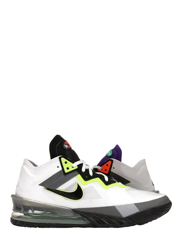 Nike Lebron 18 Low Greedy Sneakers - White/black/iron Grey