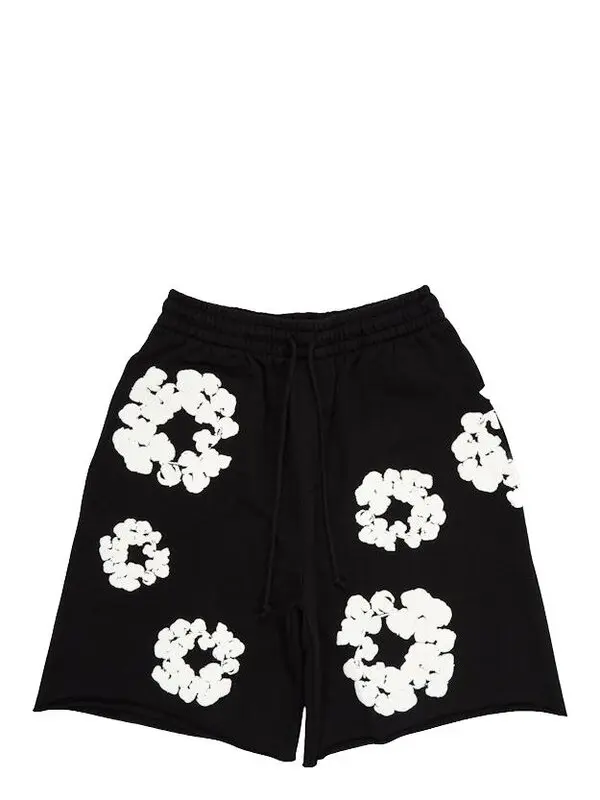 DENIM TEARS The Cotton Wreath Shorts - Black