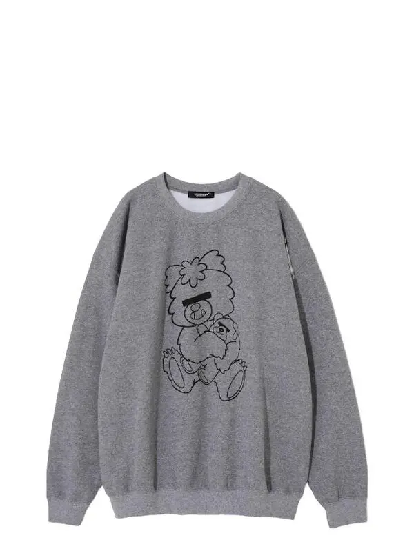 UNDERCOVERISM X Verdy Visty Bear Crewneck Sweatshirt - Top Grey
