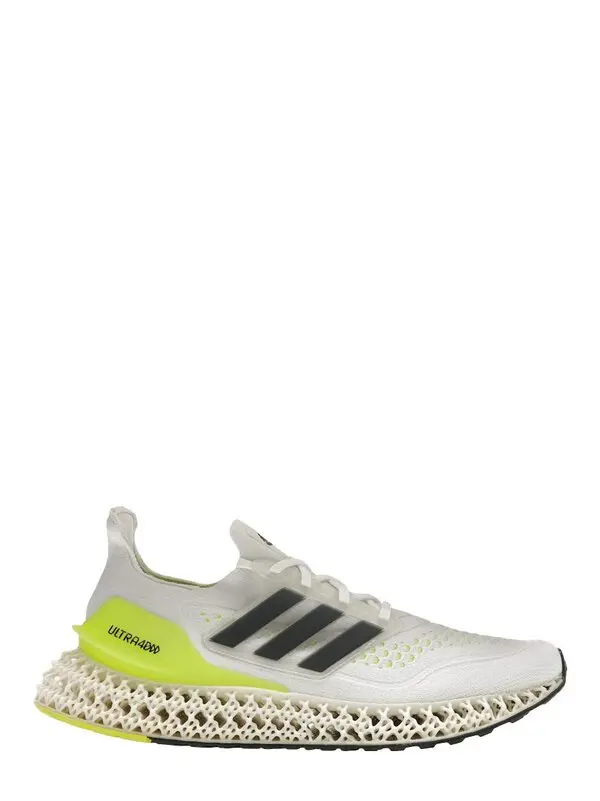 Adidas Ultra 4dfwd Lace-up Sneakers - Cloud White/core Black/solar Yellow