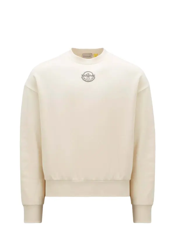 Moncler X Roc Nation Jayz Logo Sweatshirt - Off White