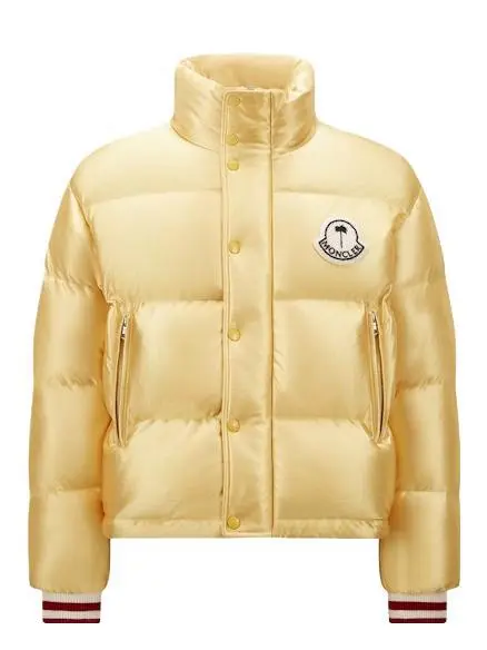 Moncler X Palm Angels Keon Short Down Jacket - Golden Yellow