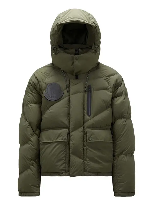 Moncler X Pharrell Chestnut Short Down Jacket - Dark Green