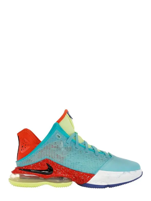 Nike Lebron 19 Low Sneakers - Blue Chill/black/light Crimson