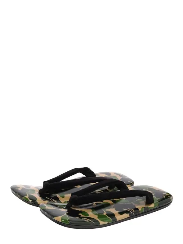 BAPE A Bathing Ape Abc Camo Japanese Sandals - Green/dark Green/black