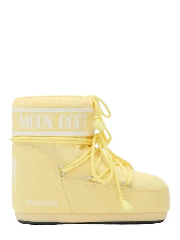 Moon Boot Lace-up Boots - Light Yellow