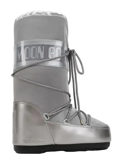 Moon Boot Lace-up Boots - Silver
