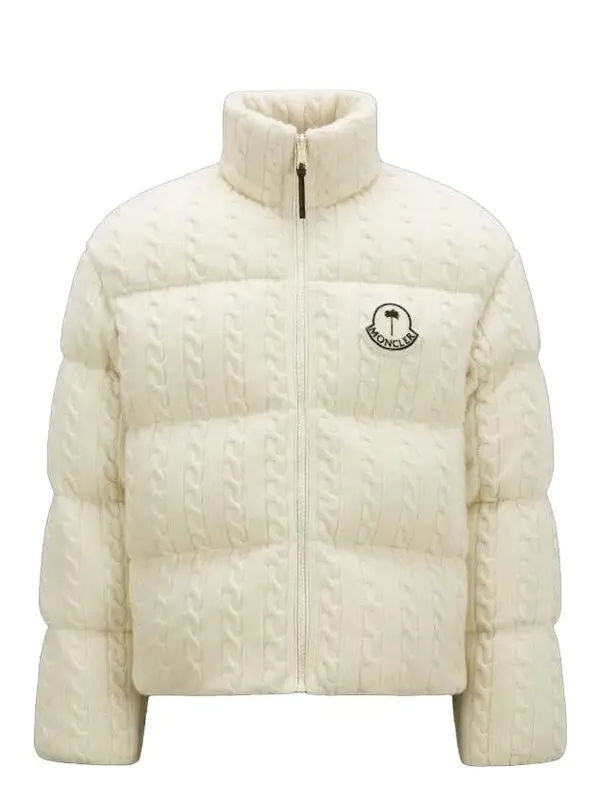 Moncler X Palm Angels Dendrite Wool Down Jacket - Off/white
