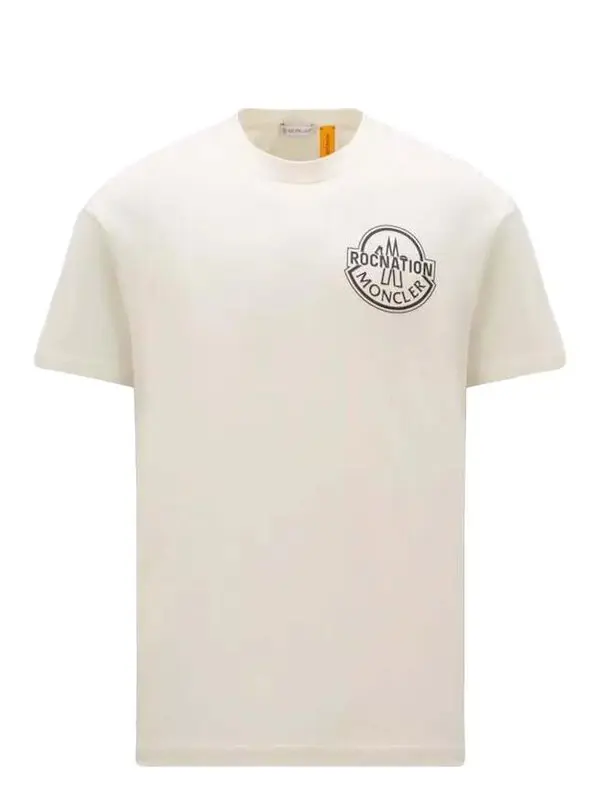 Moncler X Roc Nation Jayz Logo T-shirt - Off White