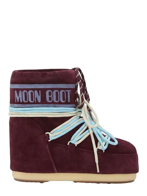 Moon Boot Icon Nylon Low Boot - Burgundy