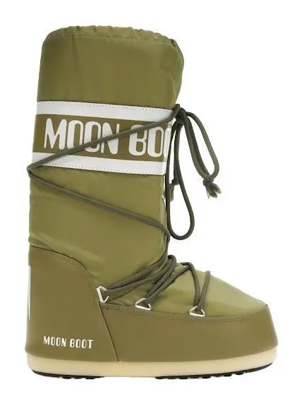 Moon Boot Icon Nylon Low Boot - Khaki/green