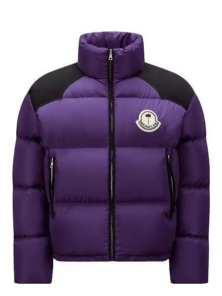 Moncler X Palm Angels Nevin Short Down Jacket - Purple