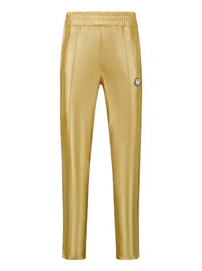 Moncler X Palm Angels Shiny Sweatpants - Golden Yellow