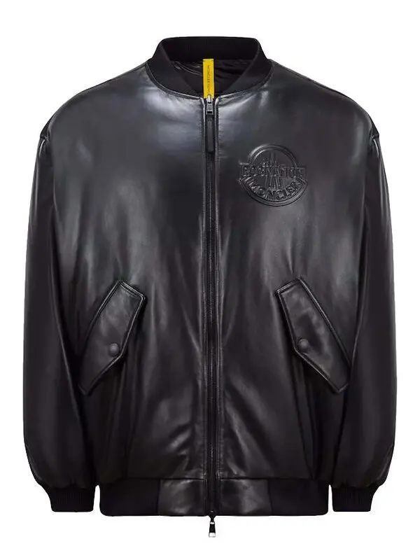 Moncler Cassiopeia Reversible Down Bomber Jacket - Black