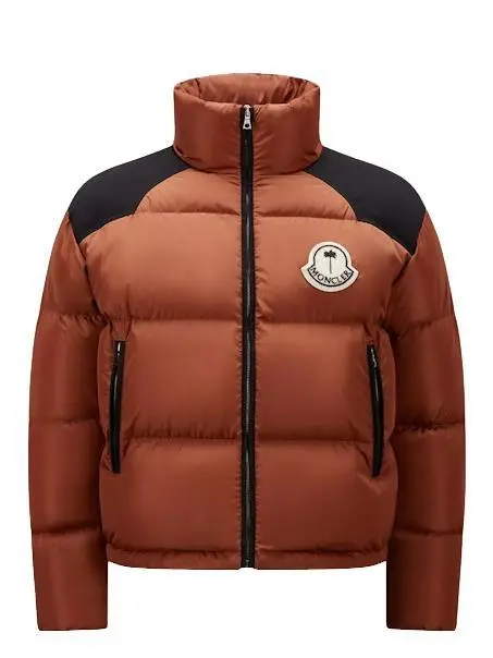 Moncler X Palm Angels Nevin Short Down Jacket - Brown