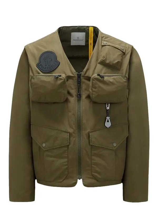 Moncler X Pharrell Maple Short Down Jacket - Green