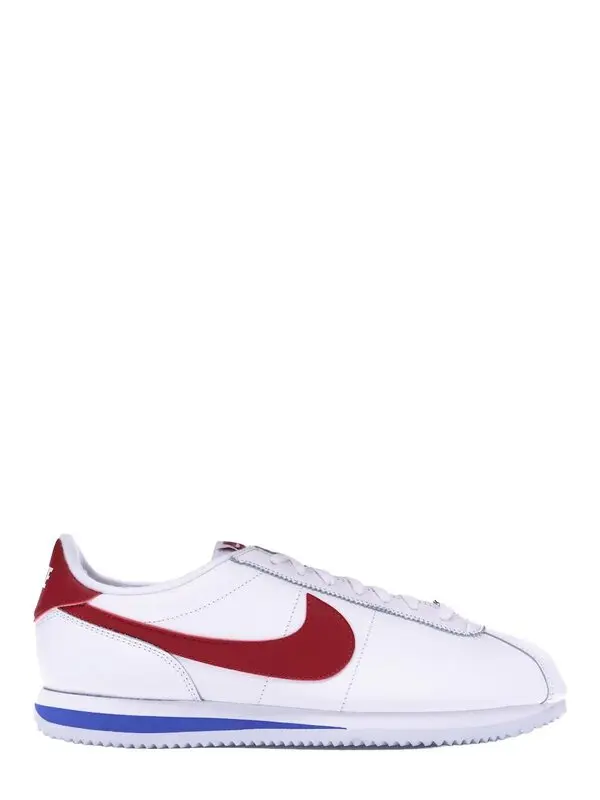 Nike Cortez Basic Leather Sneakers - White/varsity Red/varsity Royal