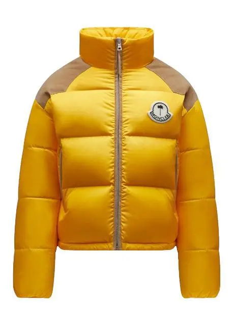 Moncler Kelsey Short Down Jacket - Mustard Yellow