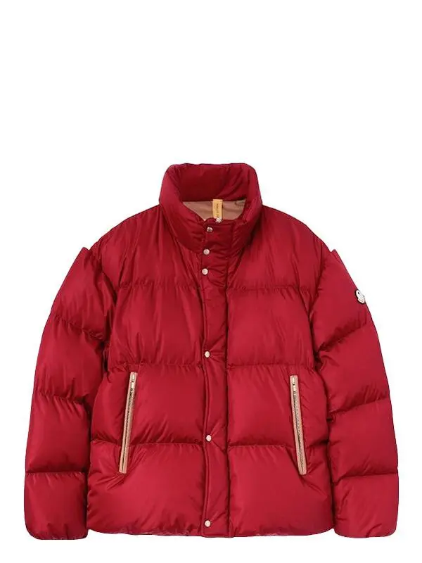 Moncler X Palm Angels Panamint Short Down Jacket - Burgundy