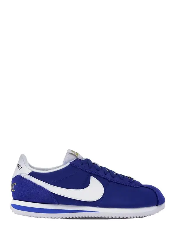 Nike Cortez Basic Nylon Long Beach Sneakers - Old Royal/white/metallic Gold