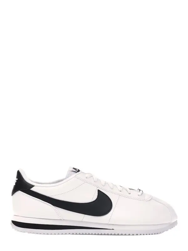 Nike Cortez Basic Leather Sneakers - White/metallic Silver/black
