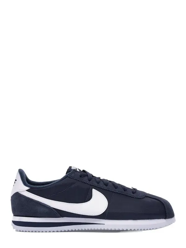 Nike Cortez Basic Nylon - Obsidian/white/metallic Silver