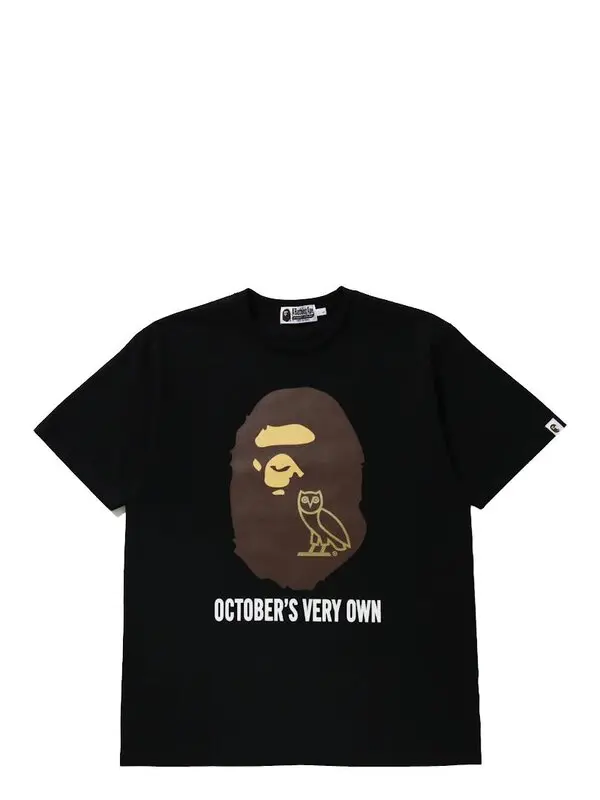 A BATHING APE X Ovo Tee Shirt - Black