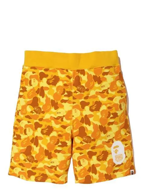 A BATHING APE X Pubg Sweat Shorts - Orange