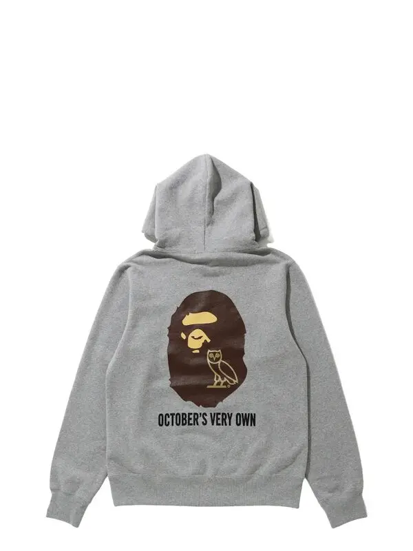 BAPE X Ovo Pullover Hoodie - Grey