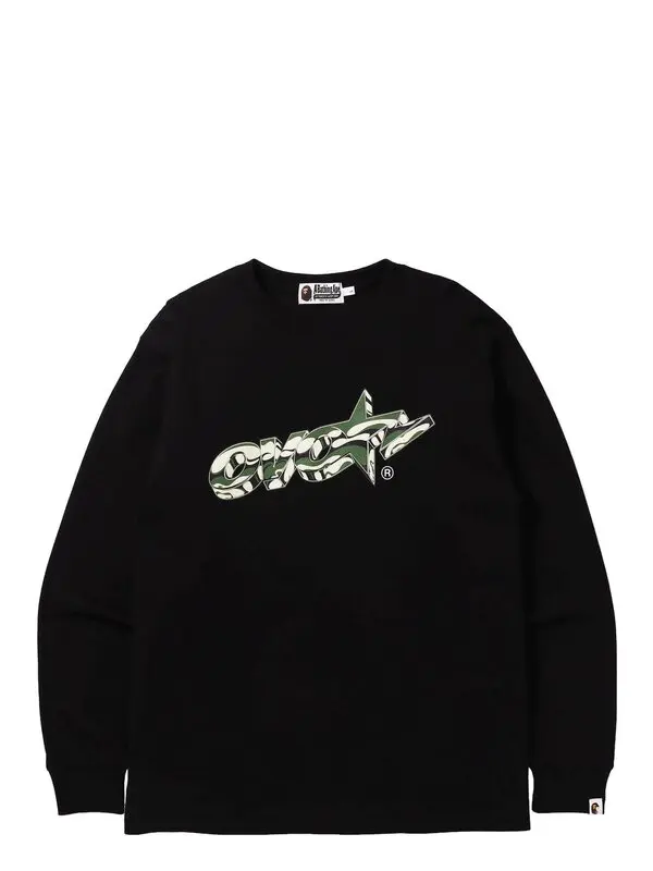 A BATHING APE X Ovo Long Sleeve T-shirt - Black