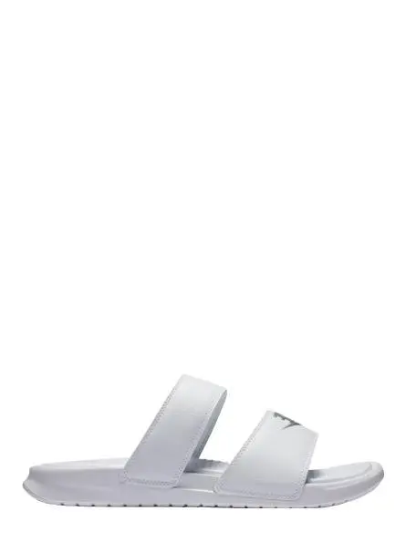 Nike Benassi Duo Ultra Slides - White/metallic Silver