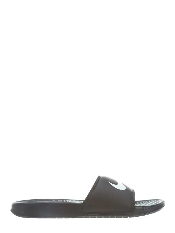 Nike Bennasi Swoosh 312618 Slides - Black/white