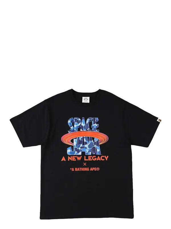 A BATHING APE X Space Jam Logo Tee Shirt - Black