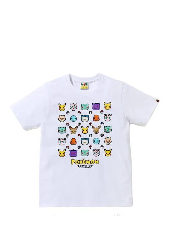 A BATHING APE X Pokemon Tee Shirt #6 - White