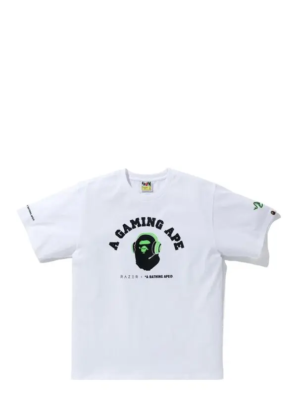 A BATHING APE X Razer Tee Shirt - White