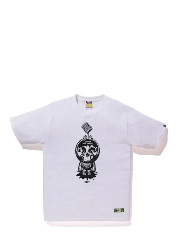 A BATHING APE X Obey Baby Milo Tee Shirt - White