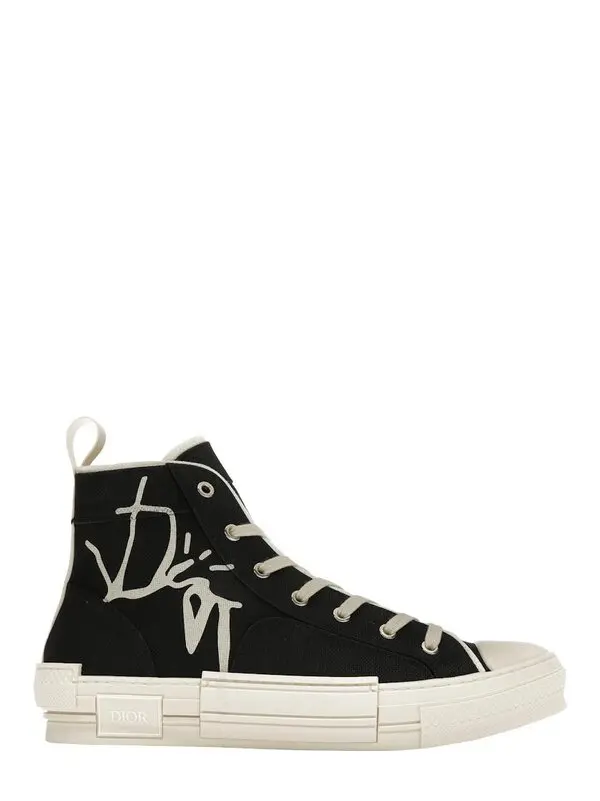 Dior B23 Cactus Jack High-top Sneakers - Black/cream