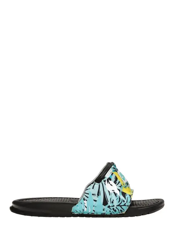 Nike Benassi Jdi Fanny Pack Printed Slide - Hyper Jade/spirit Teal/black