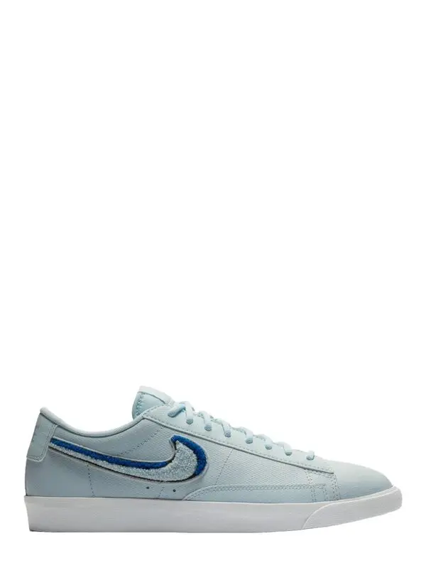 Nike Blazer Low 3d Chenille Sneakers - Light Bone/white/game Royal