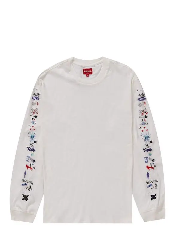 Supreme Aoi Icons Long Sleeve Top - White