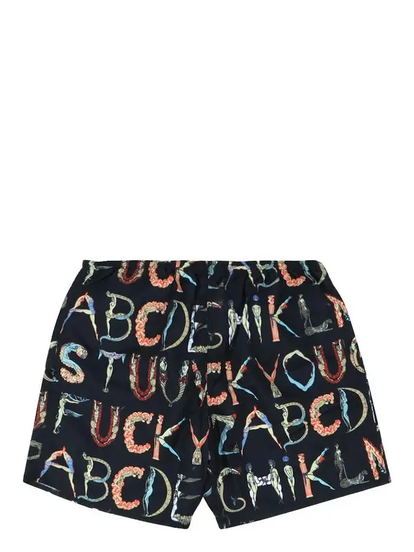 Supreme Alphabet Water Short - Black