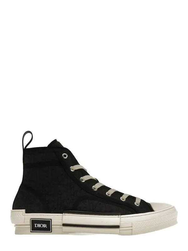 Dior B23 High Top Sneakers - Black/white