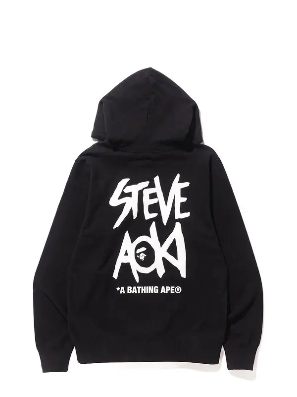 BAPE X Steve Aoki Pullover Hoodie - Black