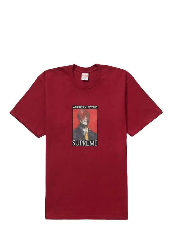 Supreme American Psycho Tee Shirt - Cardinal